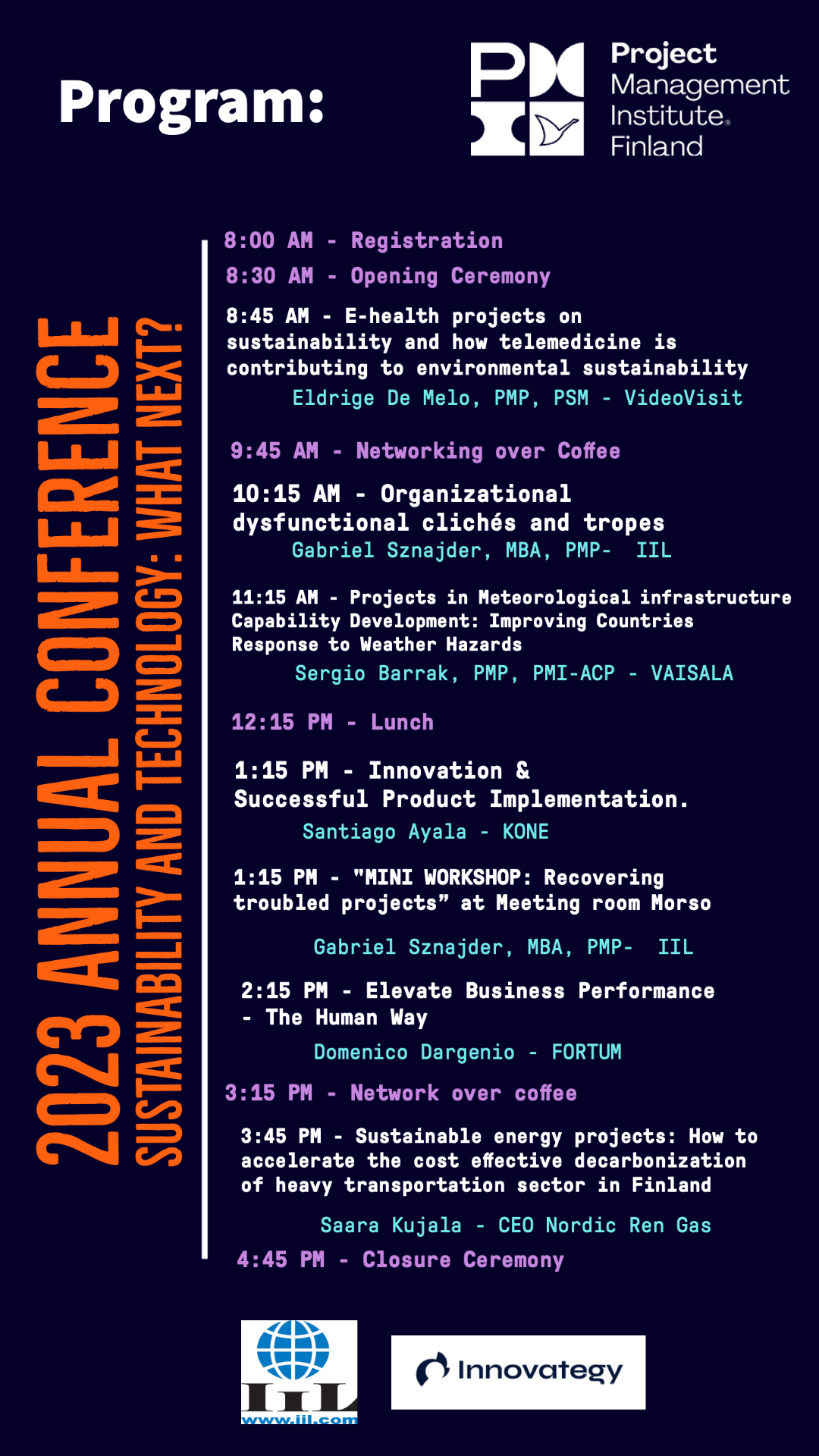 Conference Agenda | PMI Finland